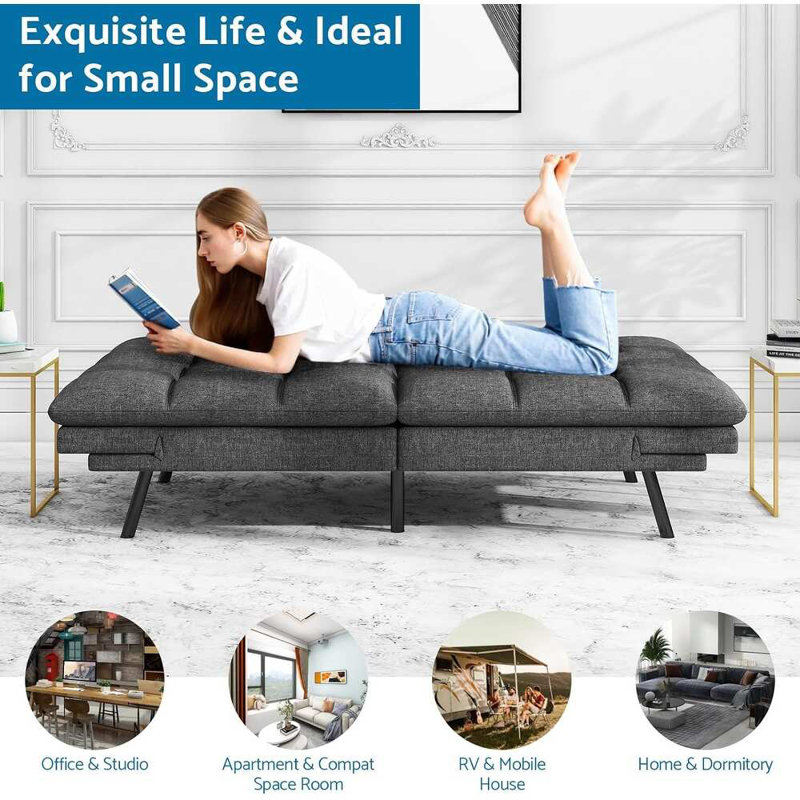 Compact futon sofa bed store
